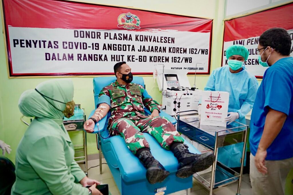Bakti Sosial Donor Darah Dan Donor Plasma Konvalesen Iringi Peringatan HUT Korem 162/WB Ke-60 ...