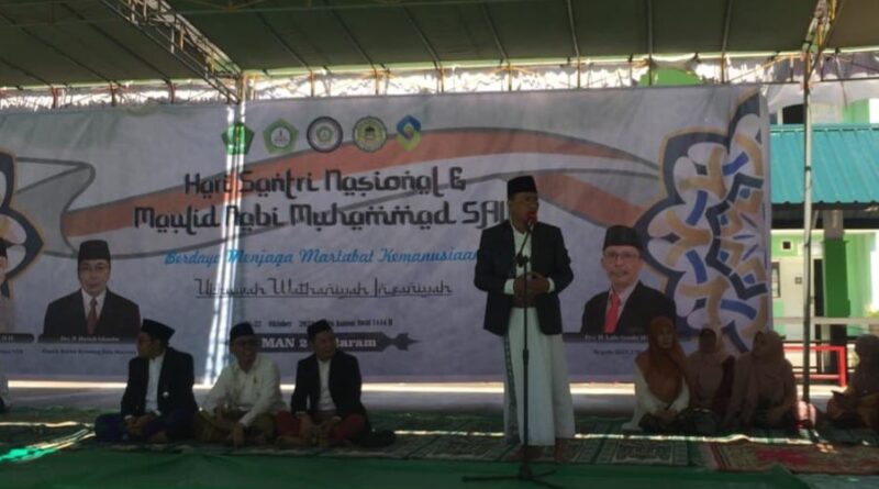 MAN 2 Mataram Peringati Hari Santri dan Maulid Nabi Muhammad SAW